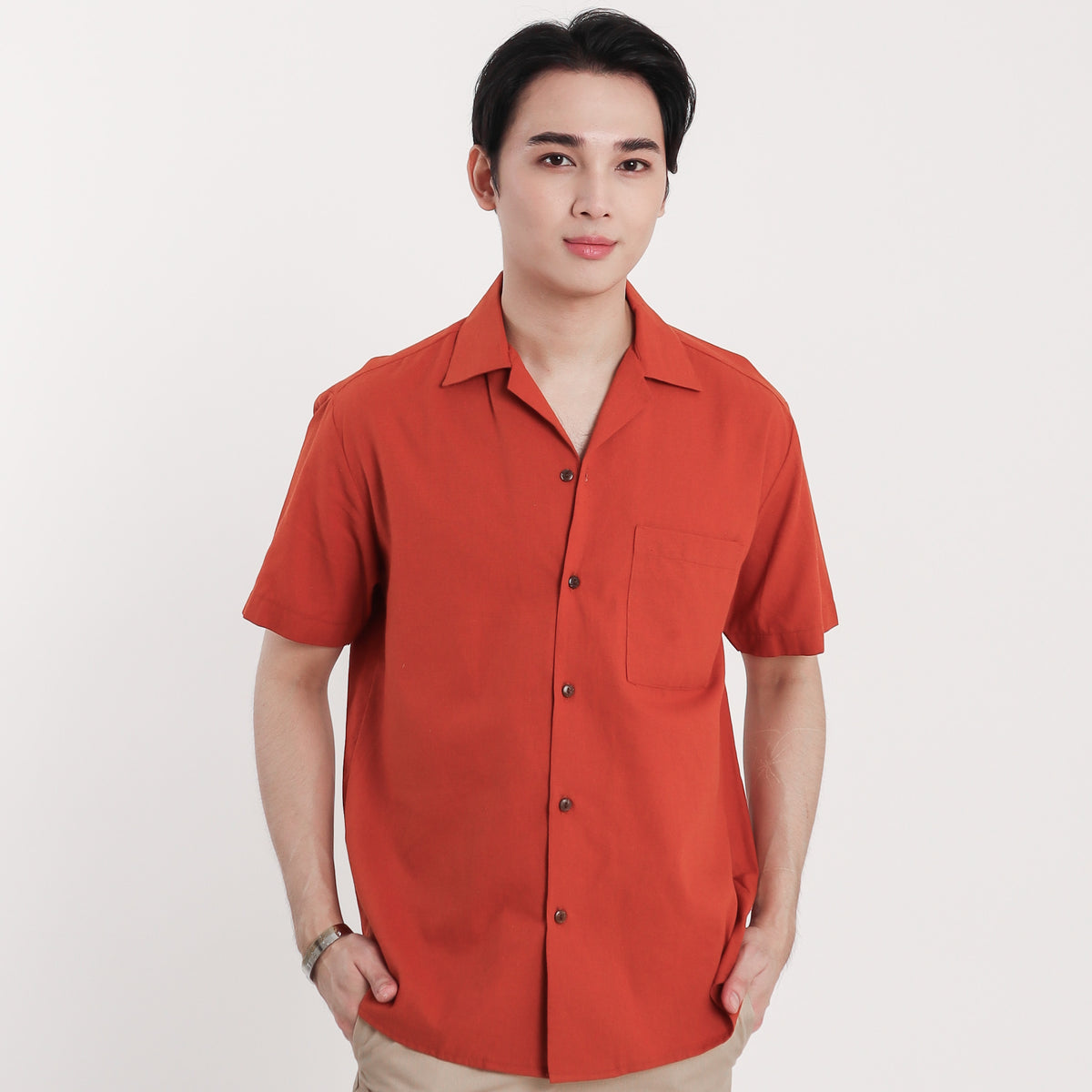 Cuban Linen Polo - Rust – EL FELIPE
