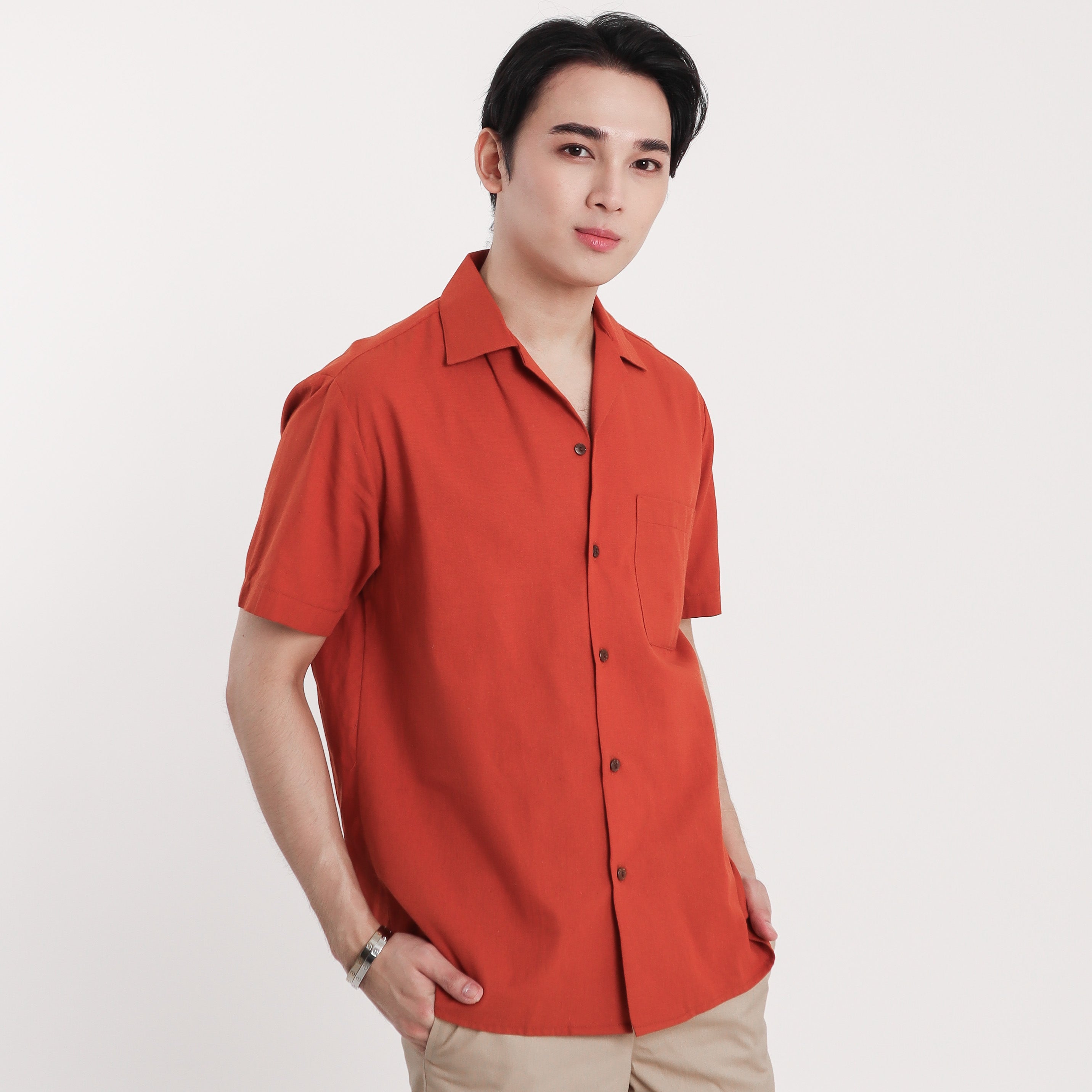 Cuban Linen Polo - Rust – EL FELIPE